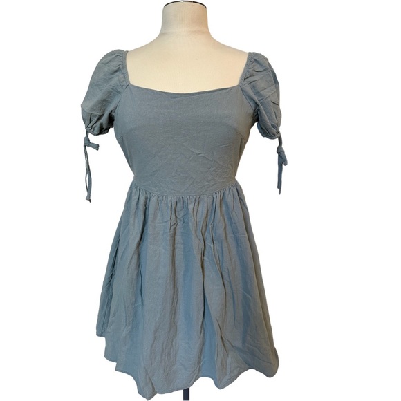 Dresses | Cadet Blue Bohemian Style Dress | Poshmark